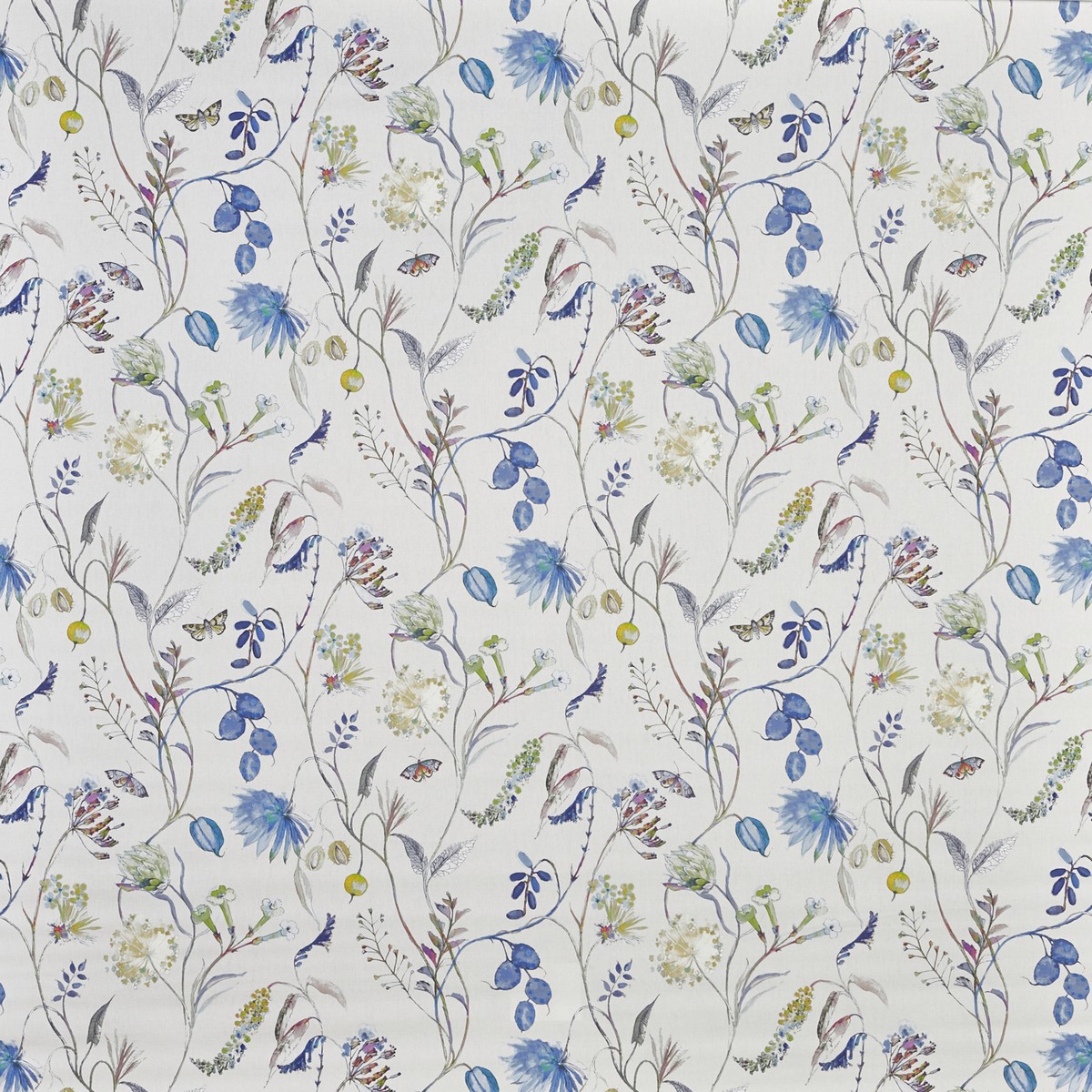 Grove Saxon Blue Fabric by Prestigious Textiles - Britannia Rose
