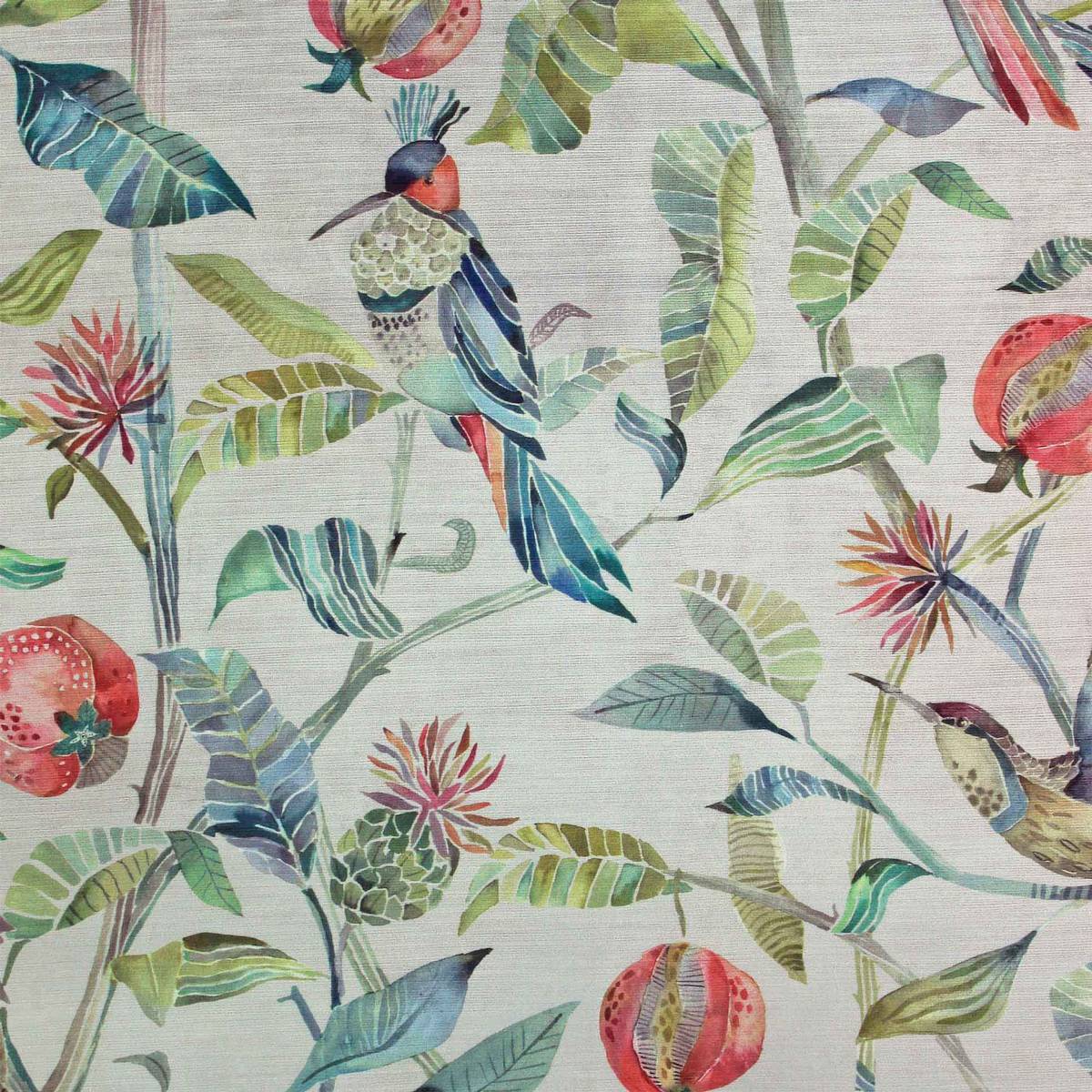 Colyford Velvet Strawberry Fabric by Voyage Decoration - Britannia Rose