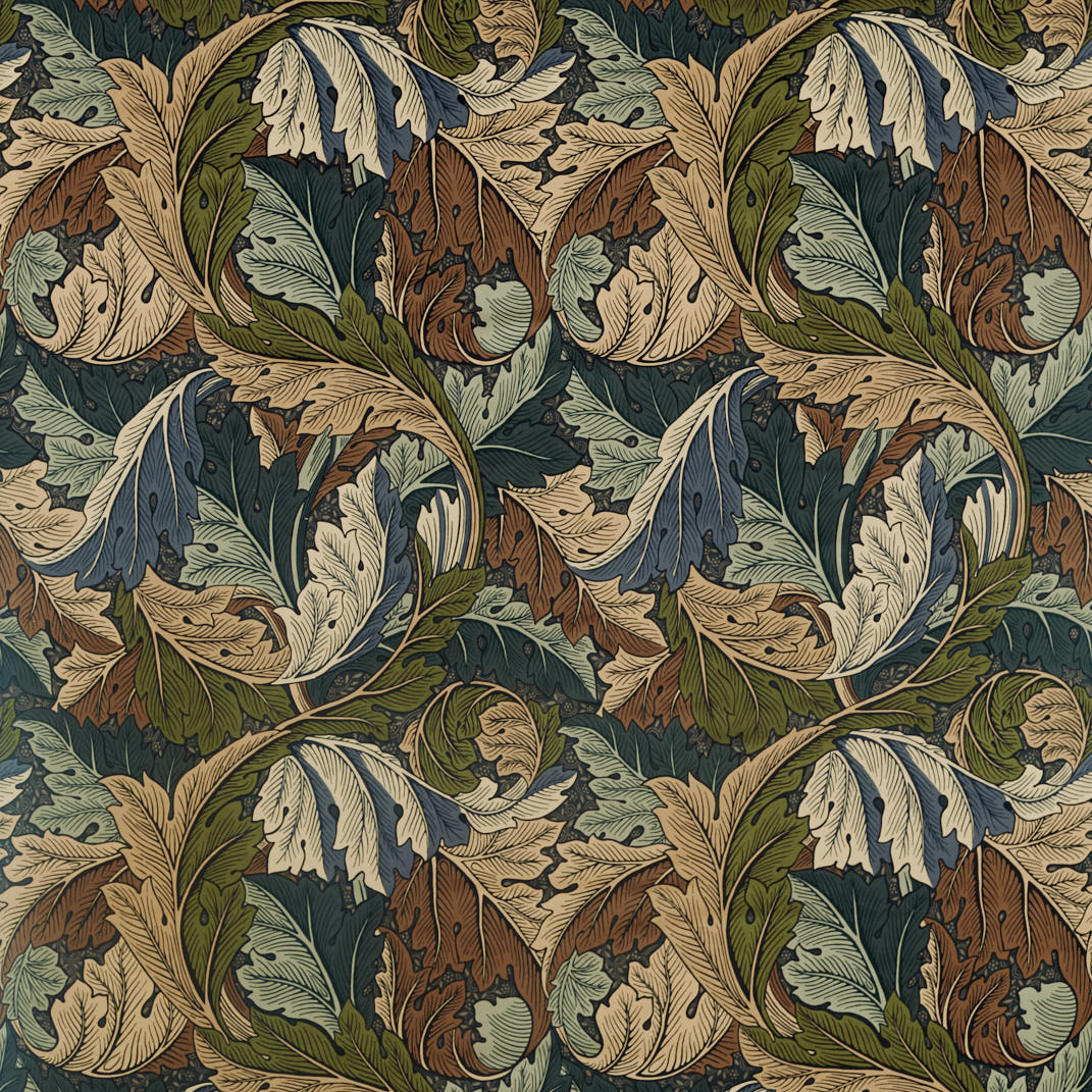 Acanthus Slate Blue / Thyme by William Morris & Co. - Made to Measure ...