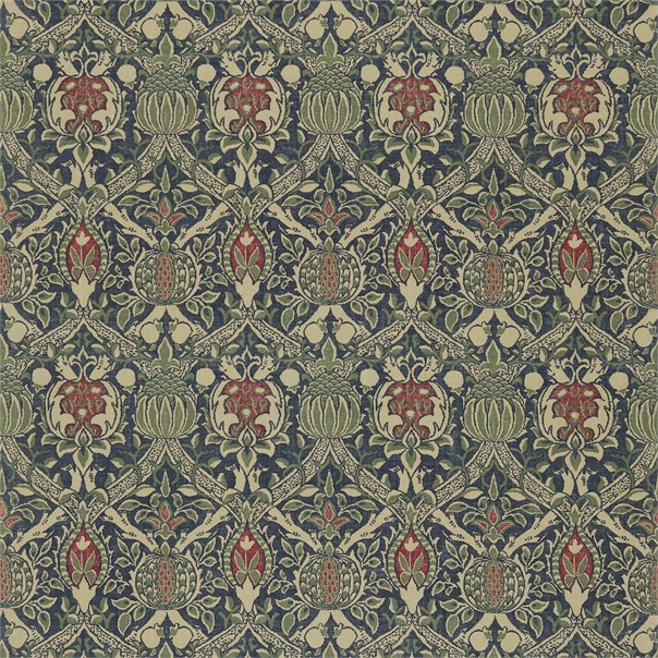 Granada Indigo / Red by William Morris & Co. - Made to Measure Curtains ...
