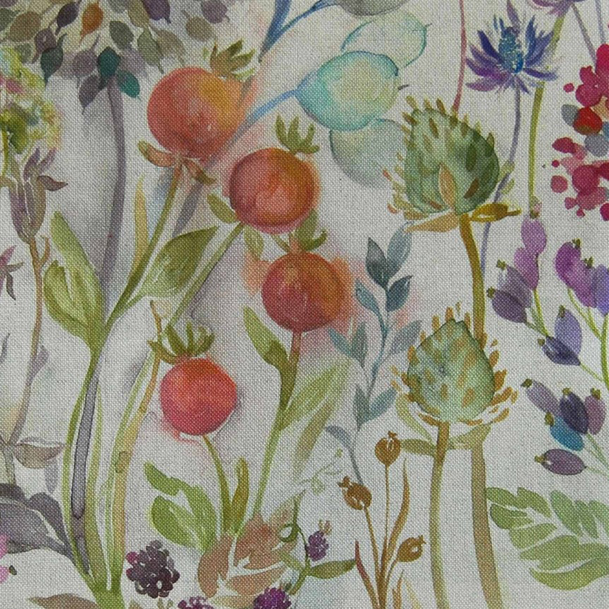 Hedgerow Linen Fabric by Voyage Decoration - Britannia Rose