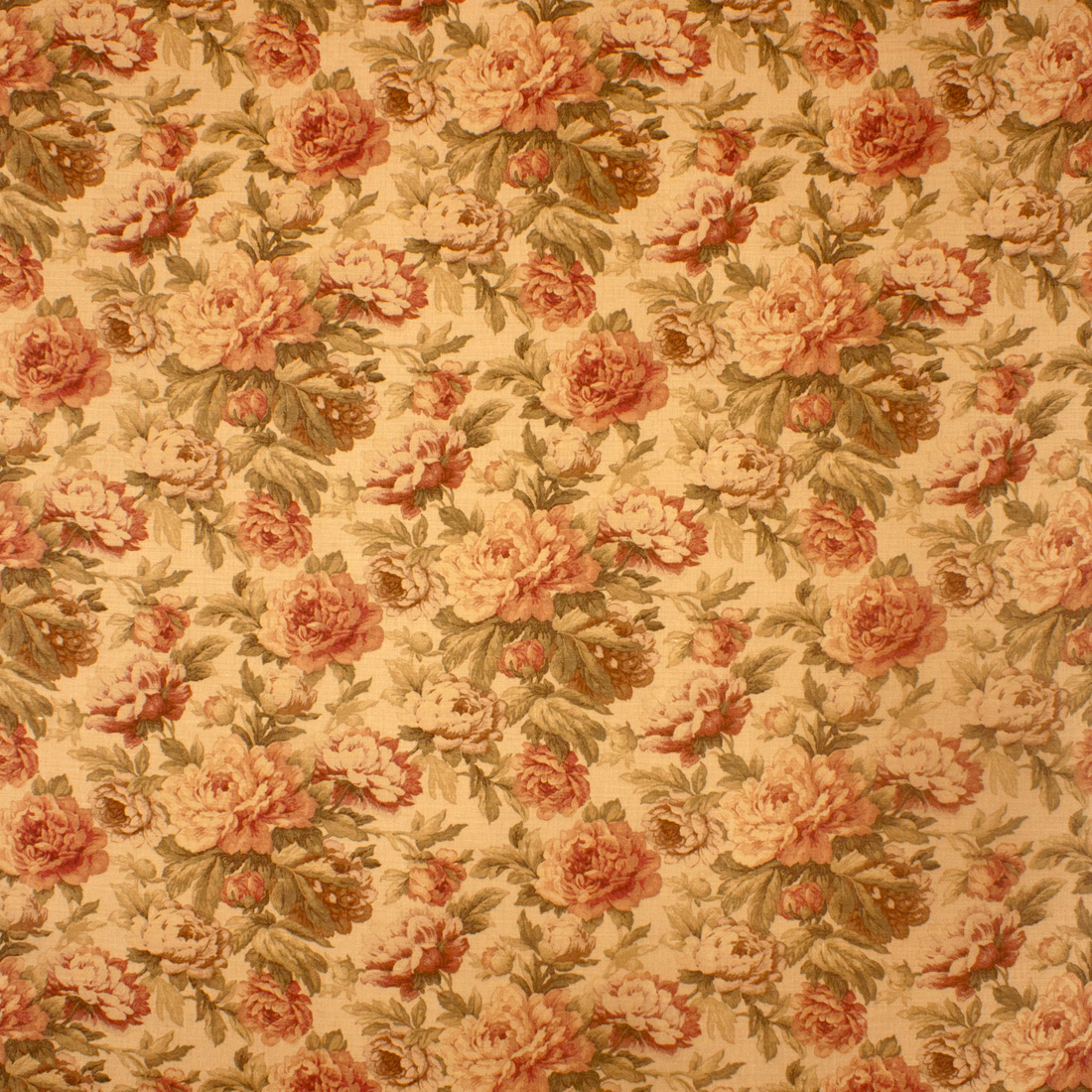 Victoria Gardens Linen 35 Fabric by Swaffer - Britannia Rose