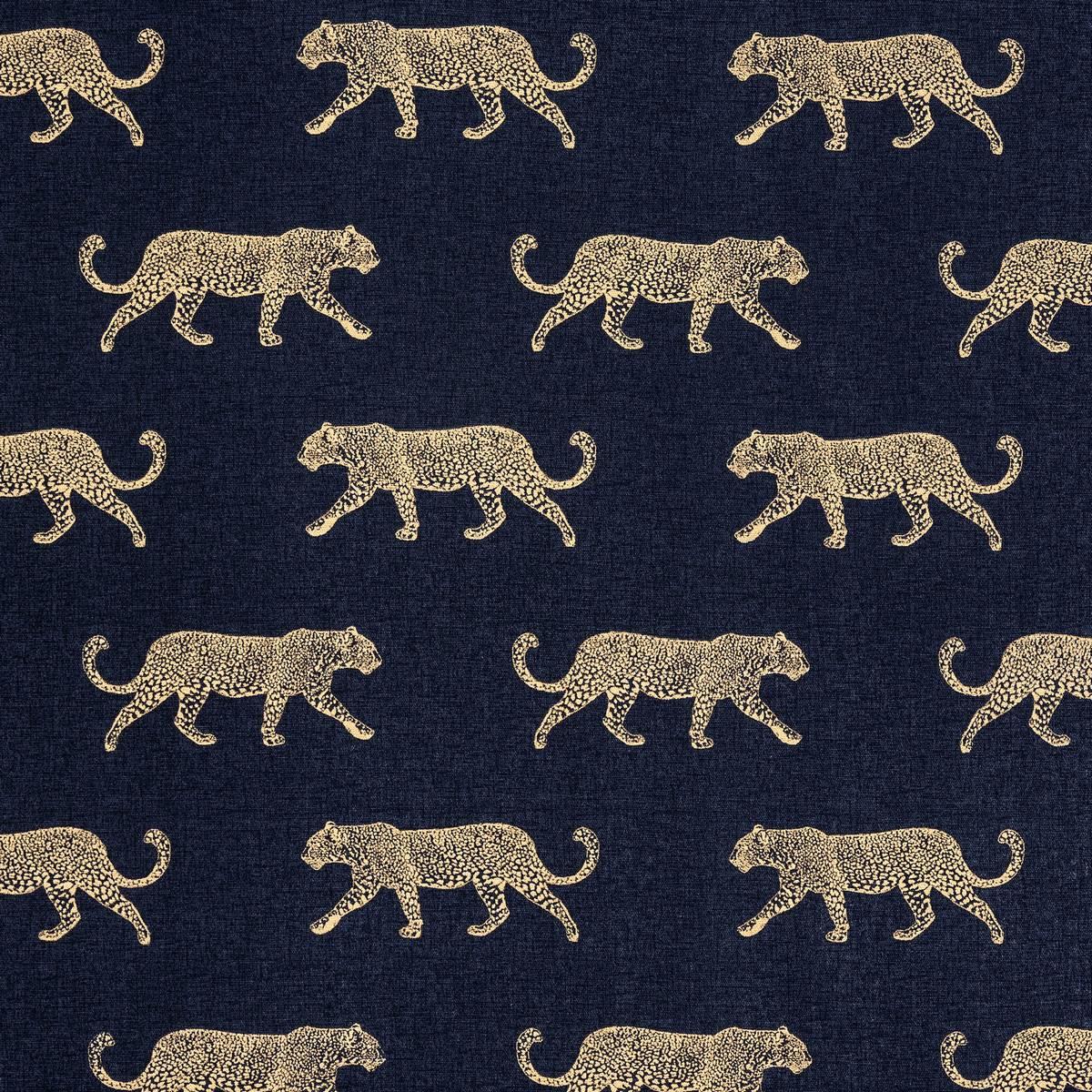 Leopard Panama Indigo by Fryetts - Made to Measure Curtains - Britannia ...