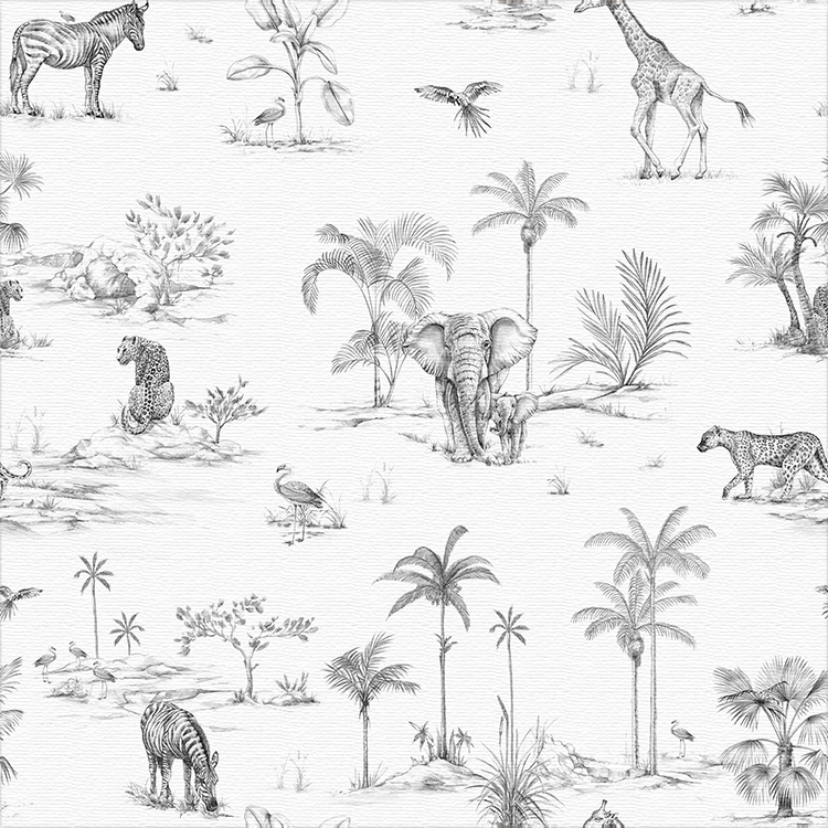 Safari Slate Fabric by Fibre Naturelle - Britannia Rose
