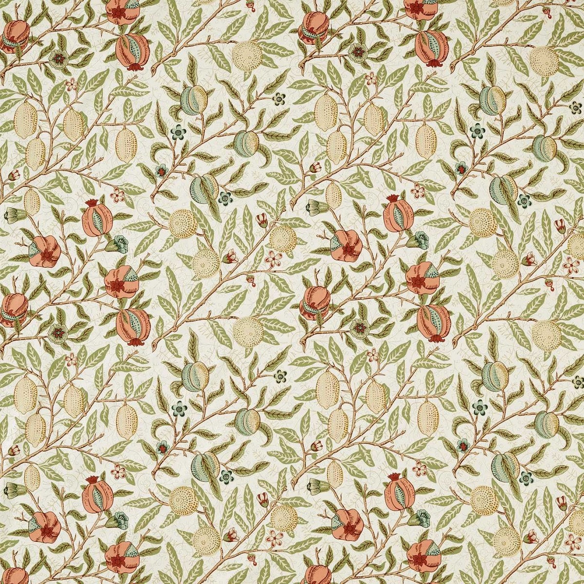 Fruit Wide Width Pear / Plaster Pink Fabric by William Morris & Co ...