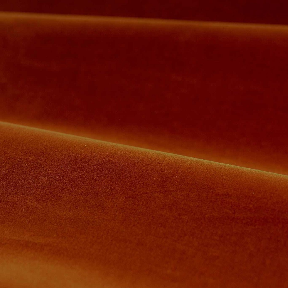 Cotton Velvet Performance Terracotta Fabric by Zoffany - Britannia Rose