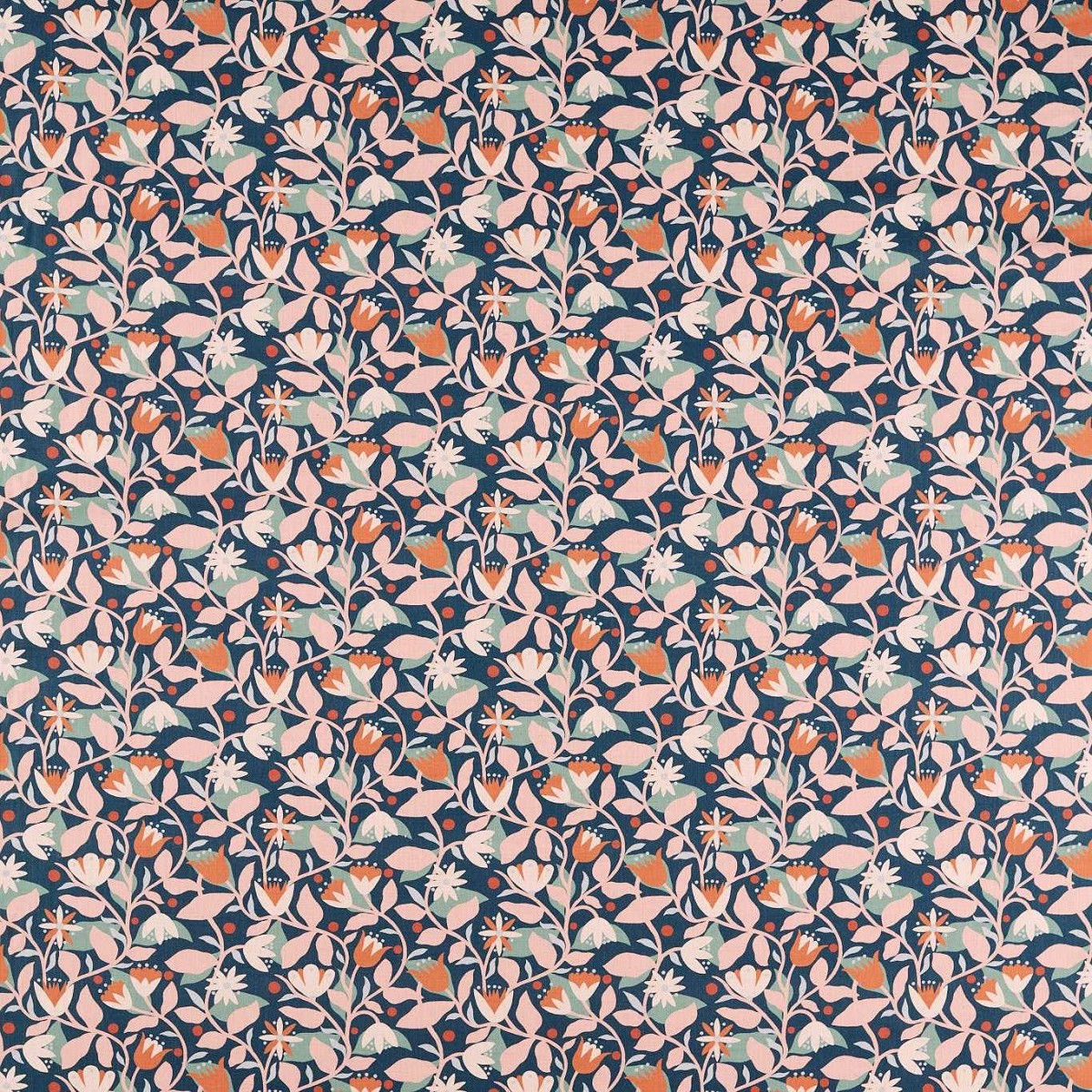 Dancing Daisies Print Midnight by Scion - Made to Measure Curtains ...