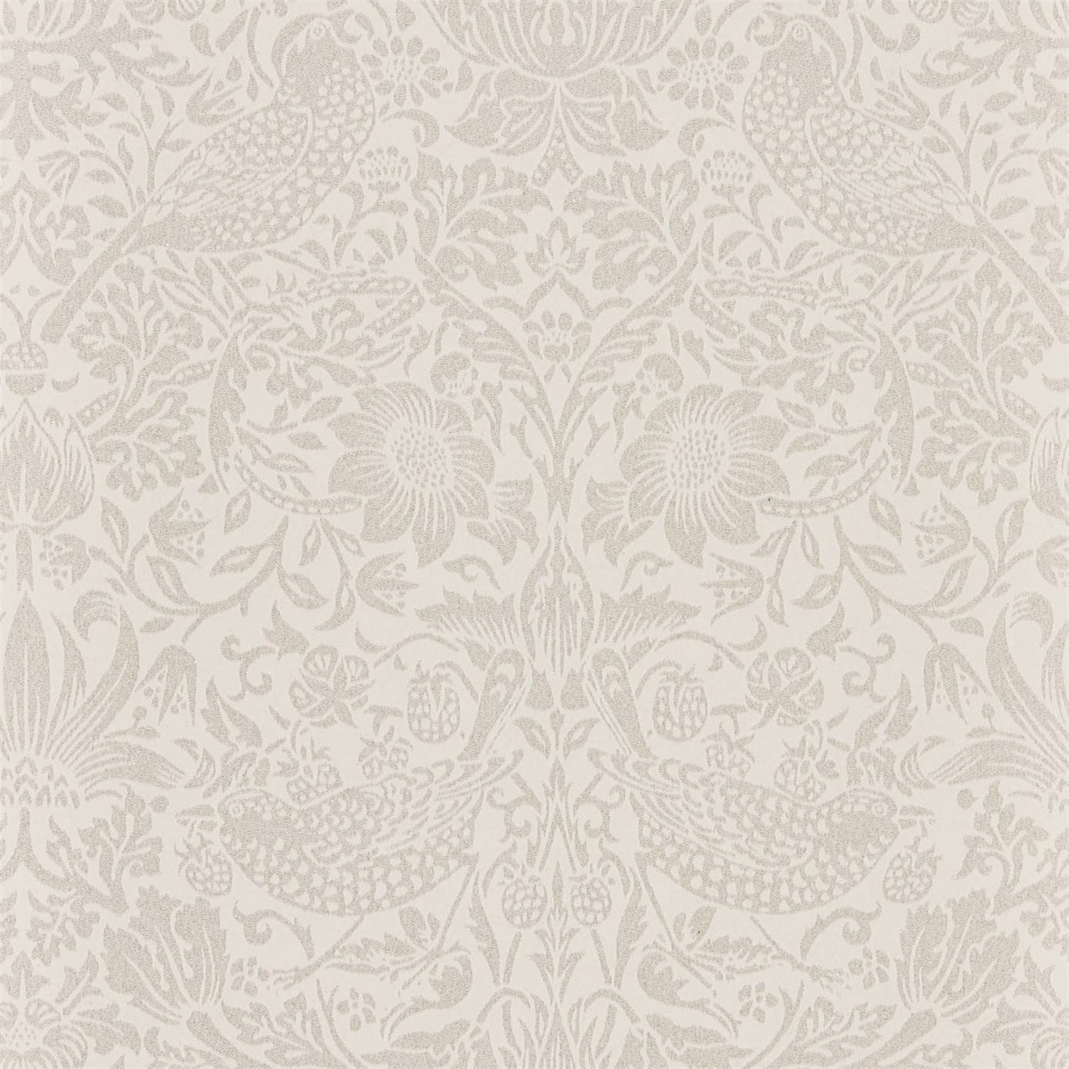 Pure Strawberry Thief Ecru / Cream by William Morris & Co. - Wallpaper ...
