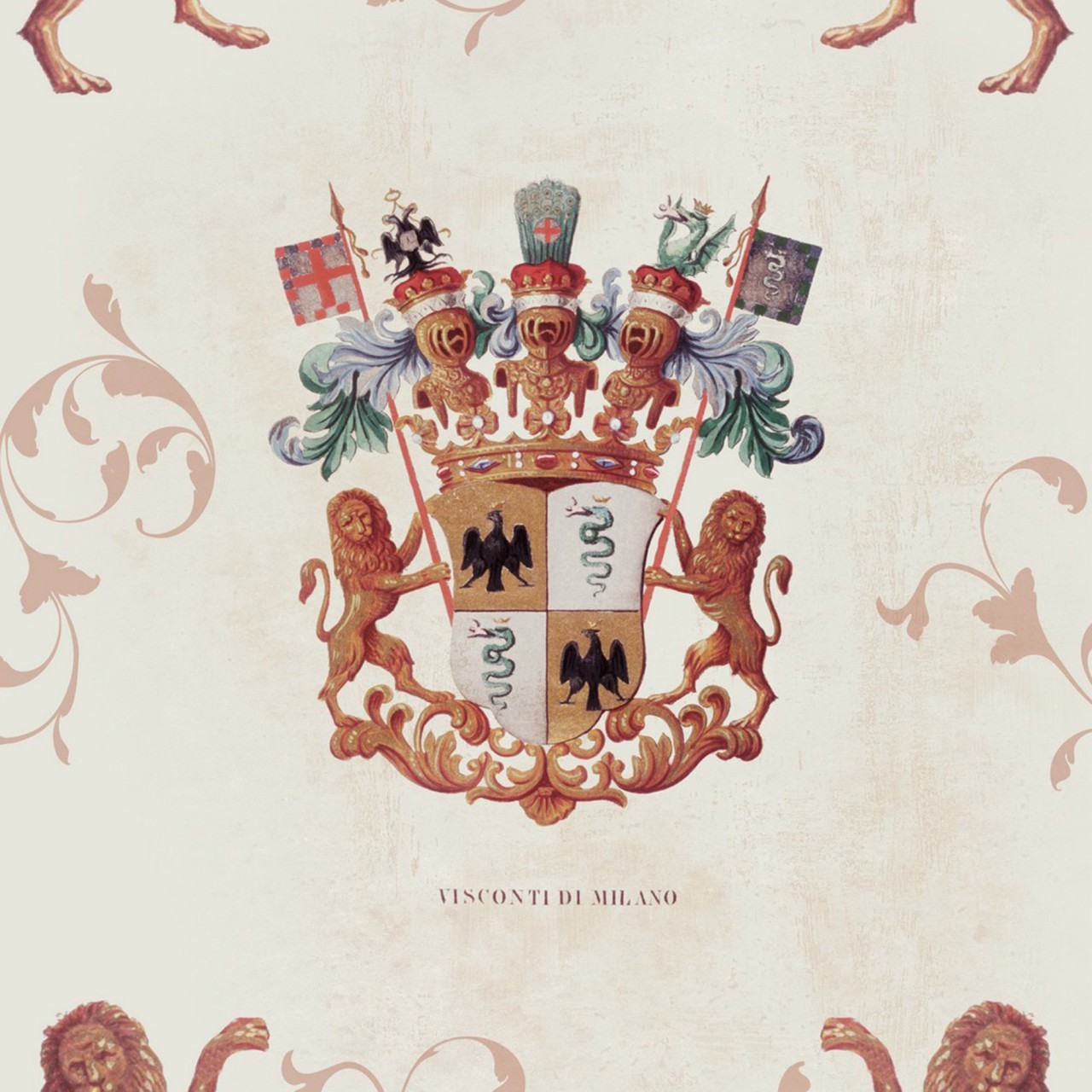 Heraldry Premium Mural by MINDTHEGAP - Wallpaper - WP20078 - Britannia Rose