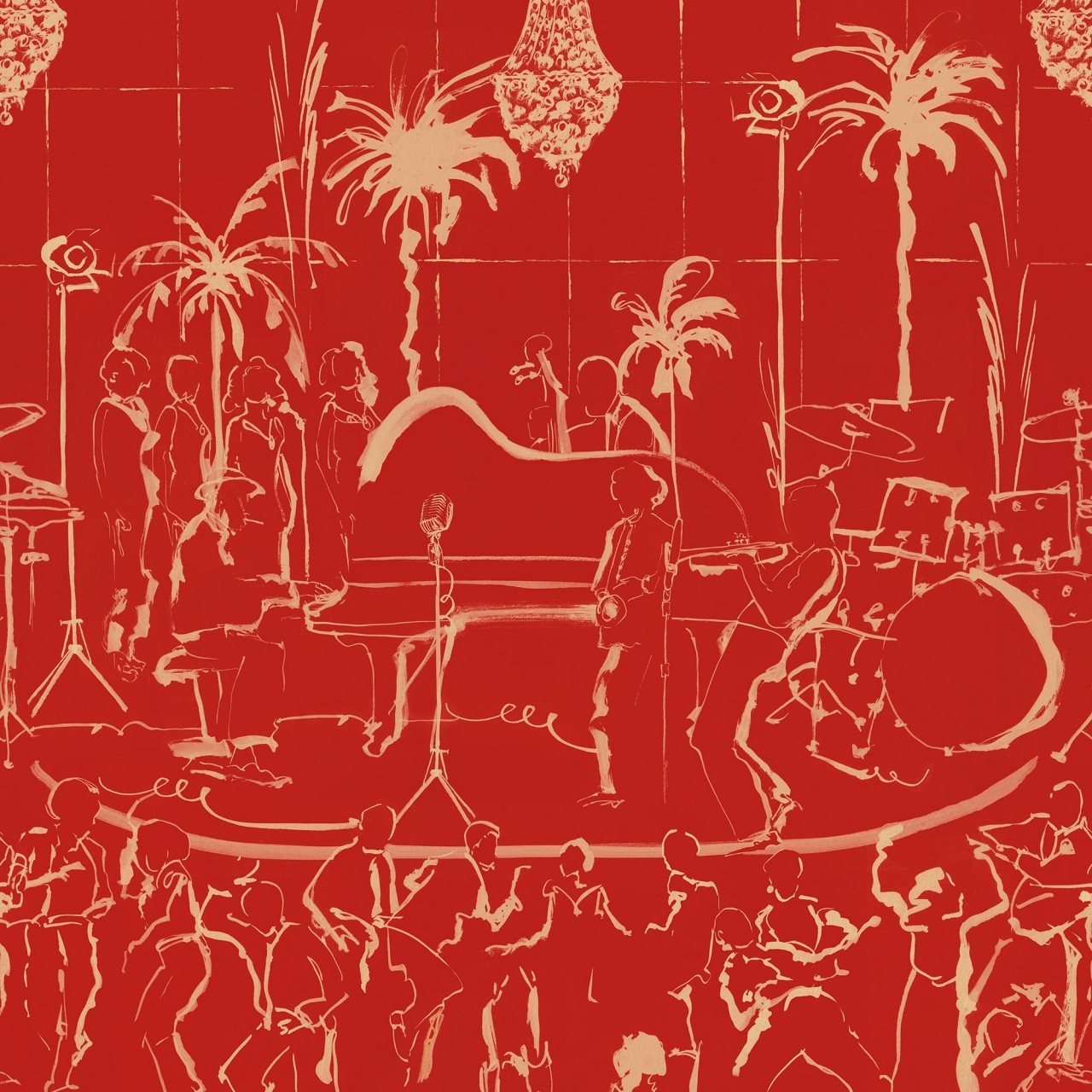 The Club Poppy Mural by MINDTHEGAP - Wallpaper - WP20885 - Britannia Rose