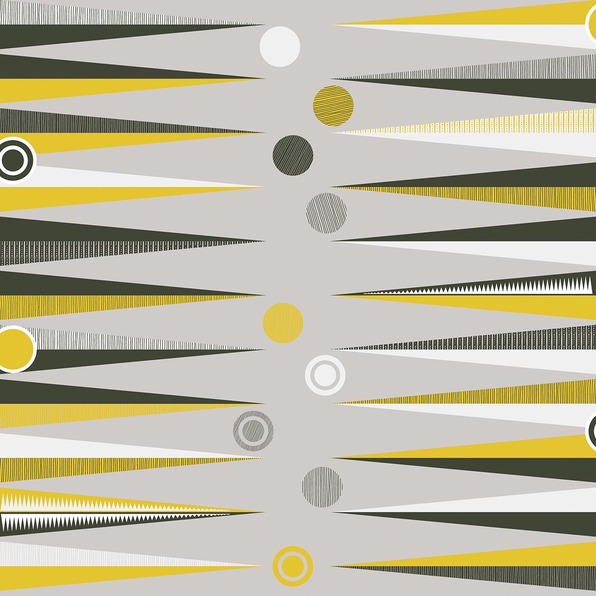 Backgammon Mustard by Mini Moderns - Wallpaper - AZDPT020MU - Britannia ...